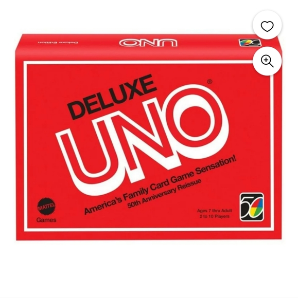 uno | Games | Uno Deluxe Card Game | Poshmark